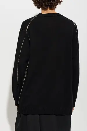 Yohji Yamamoto Wool Sweater With Raw Finish