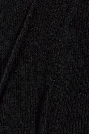 Yohji Yamamoto Wool Ribbed Turtleneck Sweater
