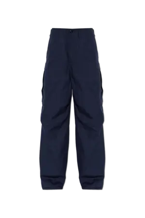 Kenzo Cotton Cargo Trousers - Navy Blue