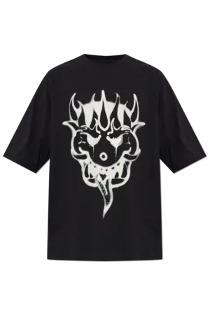Y3 T-shirt With Print - Black