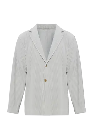 Issey Miyake Pleated Blazer - Grey