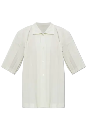 Issey Miyake Pleated Shirt - Green