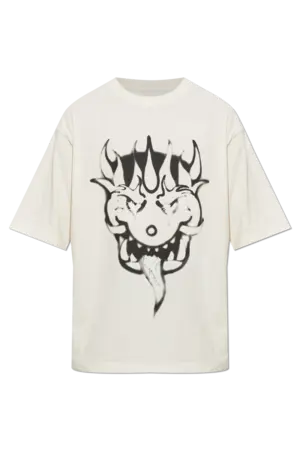 Y3 T-shirt With Print - Cream