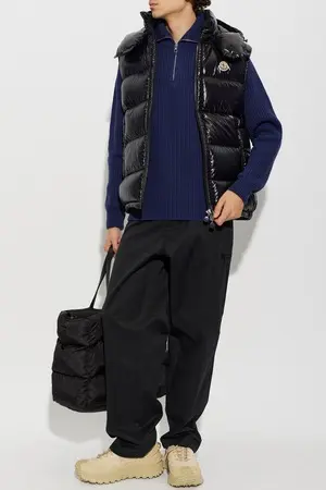 Moncler Wool Turtleneck With Logo Patch