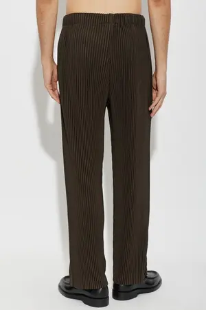 Issey Miyake Pleated Technical Polyester Trousers