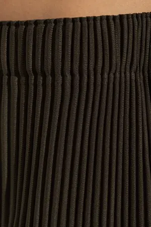 Issey Miyake Pleated Technical Polyester Trousers