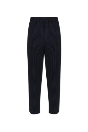 Issey Miyake Pleated Trousers - Navy Blue