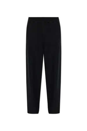 LANEUS Straight-leg Cashmere Pants - Black