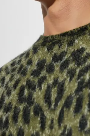 LANEUS Sweater With Animal Motif
