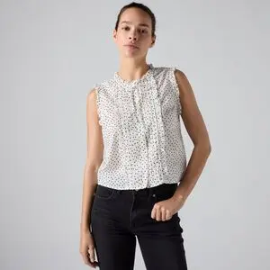 LEVI'S Shelby Slim Blouse With Polka Dot Print