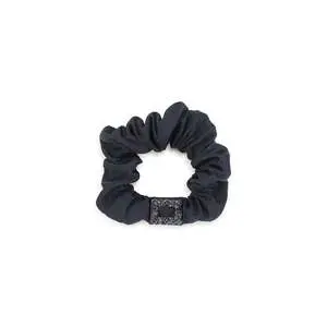 ROGER VIVIER Tres Vivier Embellished Scrunchie - Blue