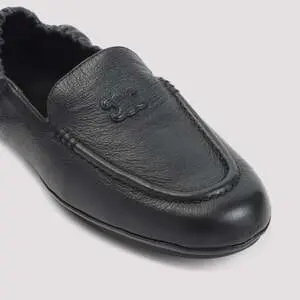 Celine Leather Triomphe Loafers