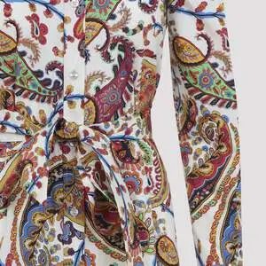 Etro Belted Midi Dress