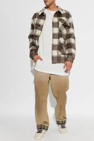 GOLDEN GOOSE Plaid Wool Blend Jacket