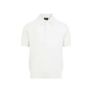 Brioni Cotton And Silk Polo - Blue