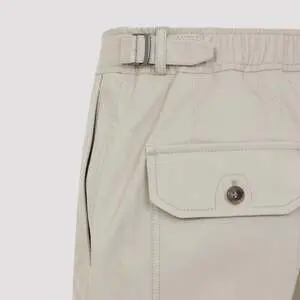 Brioni Sanremo Cotton Blend Trousers - Brown