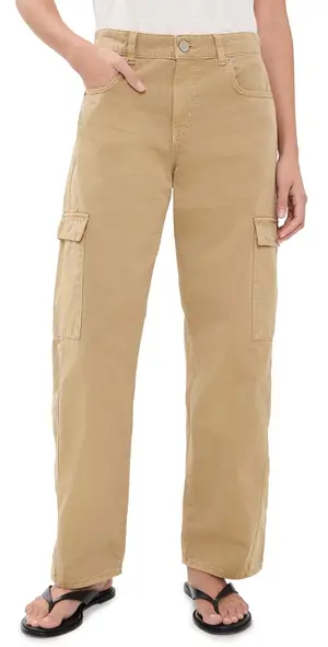 LA LIGNE Clark Cargo Twill Pants - Camel