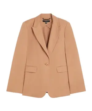 Max Mara Cotton And Linen Single-breasted Blazer