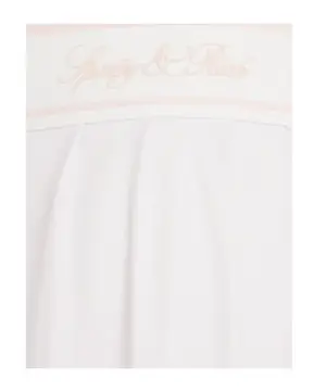 SPORTY  RICH Sporty & Rich Vendome Script Pleated Skirt