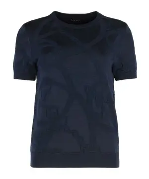 Ralph Lauren Textured Short-sleeve Knitted Top