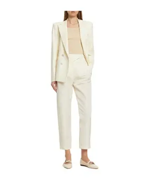BLAZÉ MILANO Shamrock Cream Basque Pants