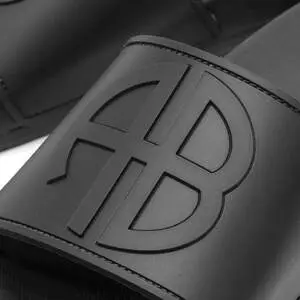 ANINE BING Embossed Logo Slides
