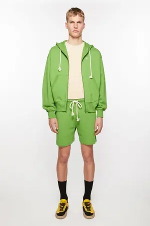 Acne Studios Face Logo-appliqué Cotton Track Shorts