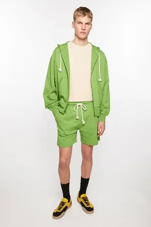Acne Studios Face Logo-appliqué Cotton Track Shorts