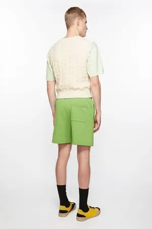Acne Studios Face Logo-appliqué Cotton Track Shorts