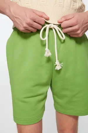 Acne Studios Face Logo-appliqué Cotton Track Shorts