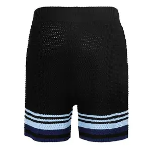 Casablanca Crochet Shorts - Black