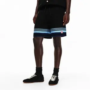 Casablanca Crochet Shorts - Black