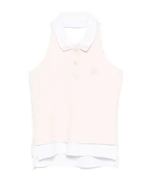 Alexander Wang Sleeveless Layered Polo Top