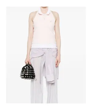 Alexander Wang Sleeveless Layered Polo Top