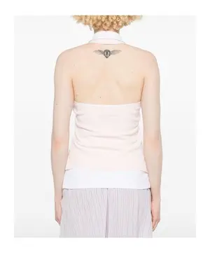 Alexander Wang Sleeveless Layered Polo Top