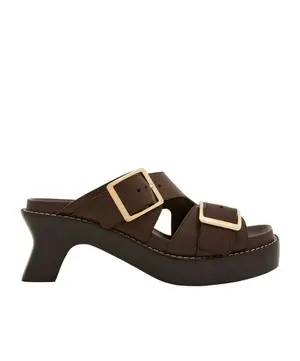Loewe Buckle Detailed Open Toe Sandals