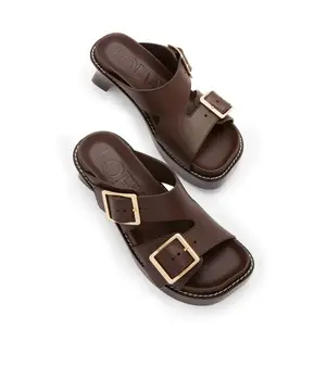 Loewe Buckle Detailed Open Toe Sandals