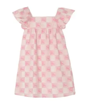 Burberry Checked Cotton Dress - Pink
