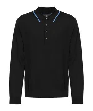 Paul Smith Long Sleeved Knitted Polo Shirt