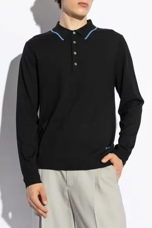 Paul Smith Long Sleeved Knitted Polo Shirt