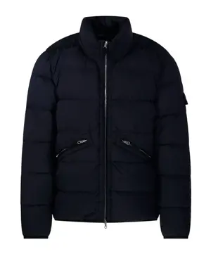 Stone Island High-neck Zip Up Coat