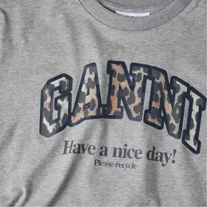 GANNI Logo Crew Neck T-shirt
