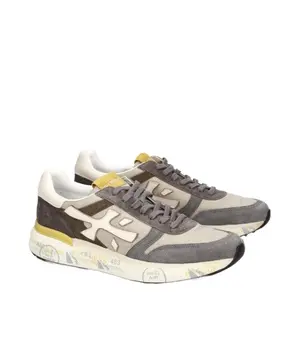 Premiata Round-toe Sneakers With Logo Detailing