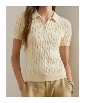 Ralph Lauren Cable Knit Polo Shirt