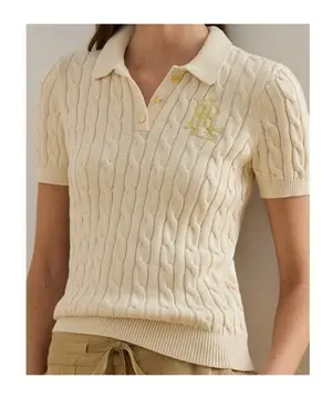 Ralph Lauren Cable Knit Polo Shirt