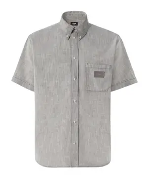 Fendi Gray Denim Shirt - Grey