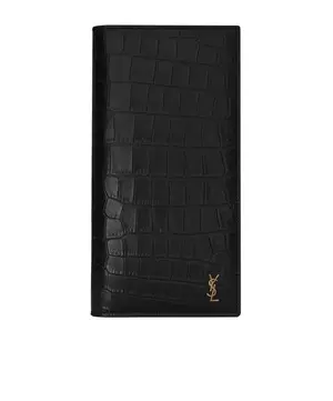 Saint Laurent Long Bi-fold Wallet - Black