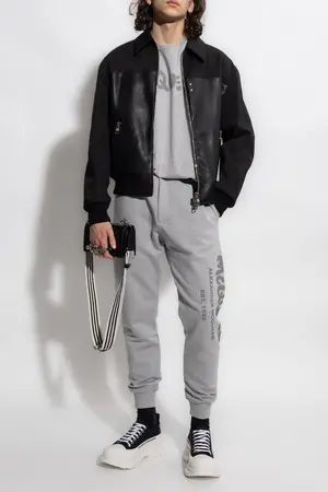 Alexander McQueen Logo Printed Crewneck T-shirt