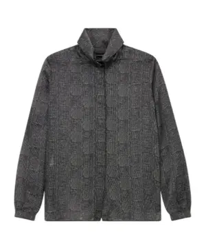 Emporio Armani Printed Satin Shirt Signature Capsule