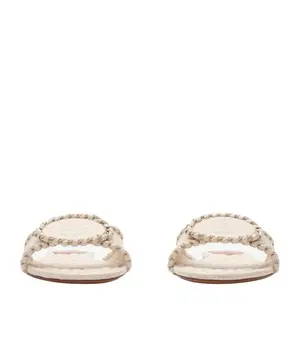 Burberry Leather Knight Stamp Slides